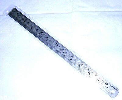 Stainless Steel Engineers Ruler - 300mm Precision Tool