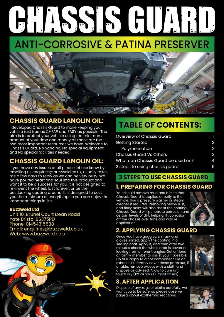 2.5L Chassis Guard Lanolin Oil Underbody | Buzzweld