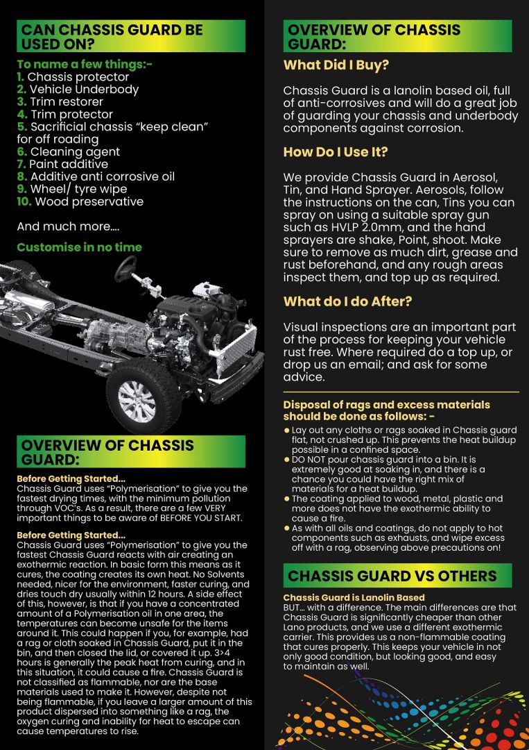 2.5L Chassis Guard Lanolin Oil Underbody | Buzzweld