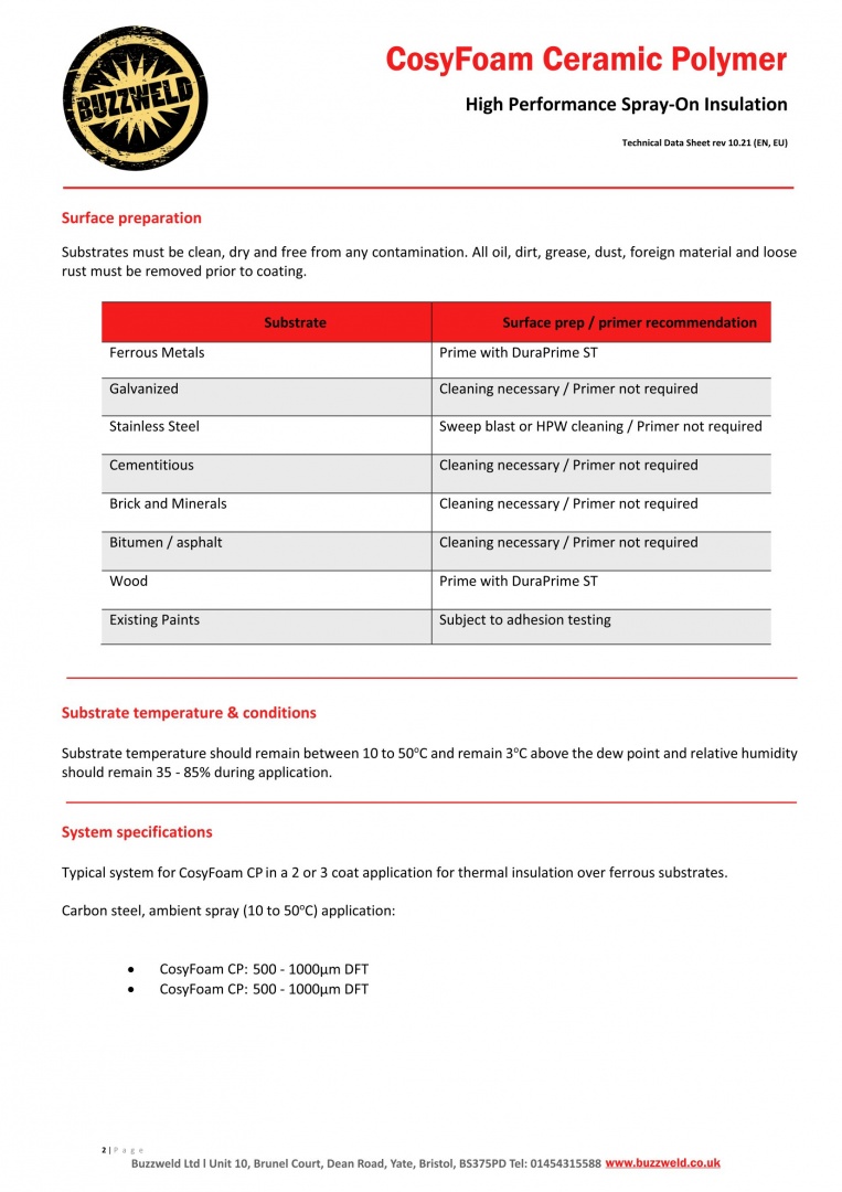 CosyFoam - Ceramic-Based Spray-On Insulation