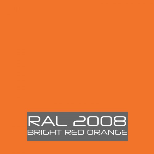 RAL 2008 Bright Red Orange - High-Visibility Spray Paint