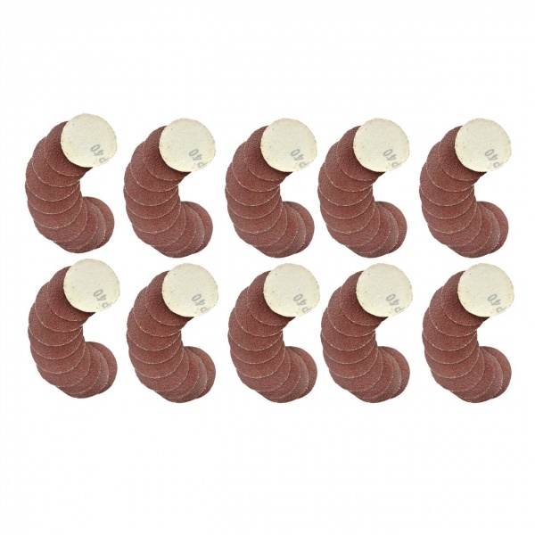 50mm Assorted Grit Hook & Loop Sanding Pads (x100)